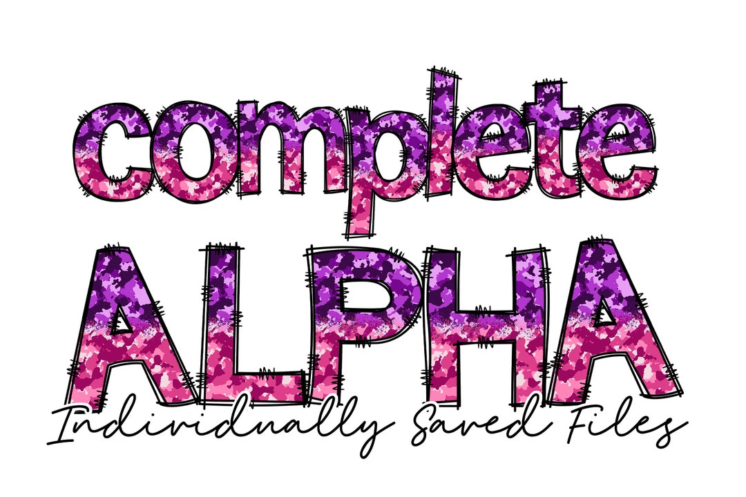 Doodle Letters PNG, Alphabet Letters, Doodle Alpha Png, Sublimation ...