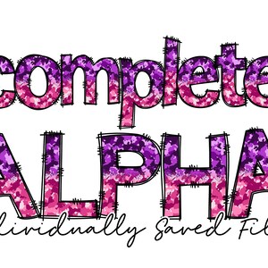 Doodle Letters PNG, Alphabet Letters, Doodle Alpha Png, Sublimation ...