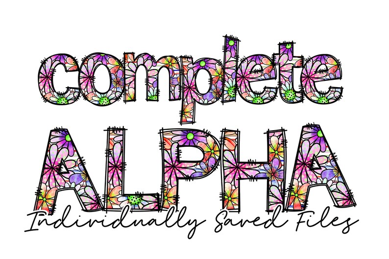 Doodle Letters PNG, Alphabet Letters, Doodle Alpha Png, Sublimation ...