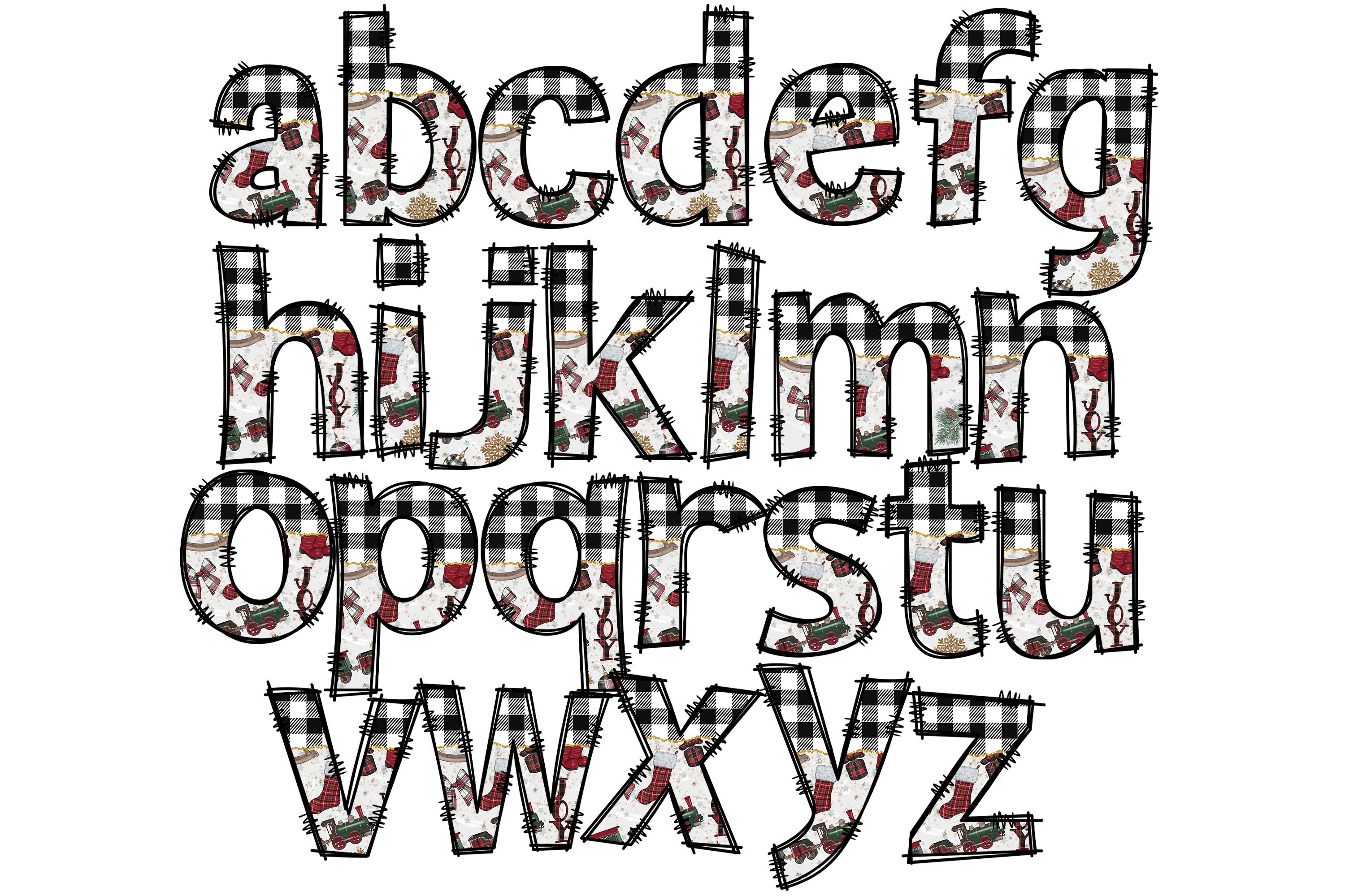 Doodle Letters PNG, Alphabet Letters, Doodle Alpha Png, Sublimation ...