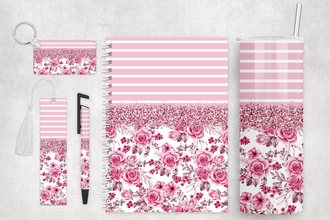 1 Cover Book Set Sublimation Design, Book Mark, Note Book, Key Ring Rec ...