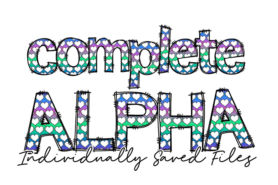 Doodle Letters PNG, Alphabet Letters, Doodle Alpha Png, Sublimation ...