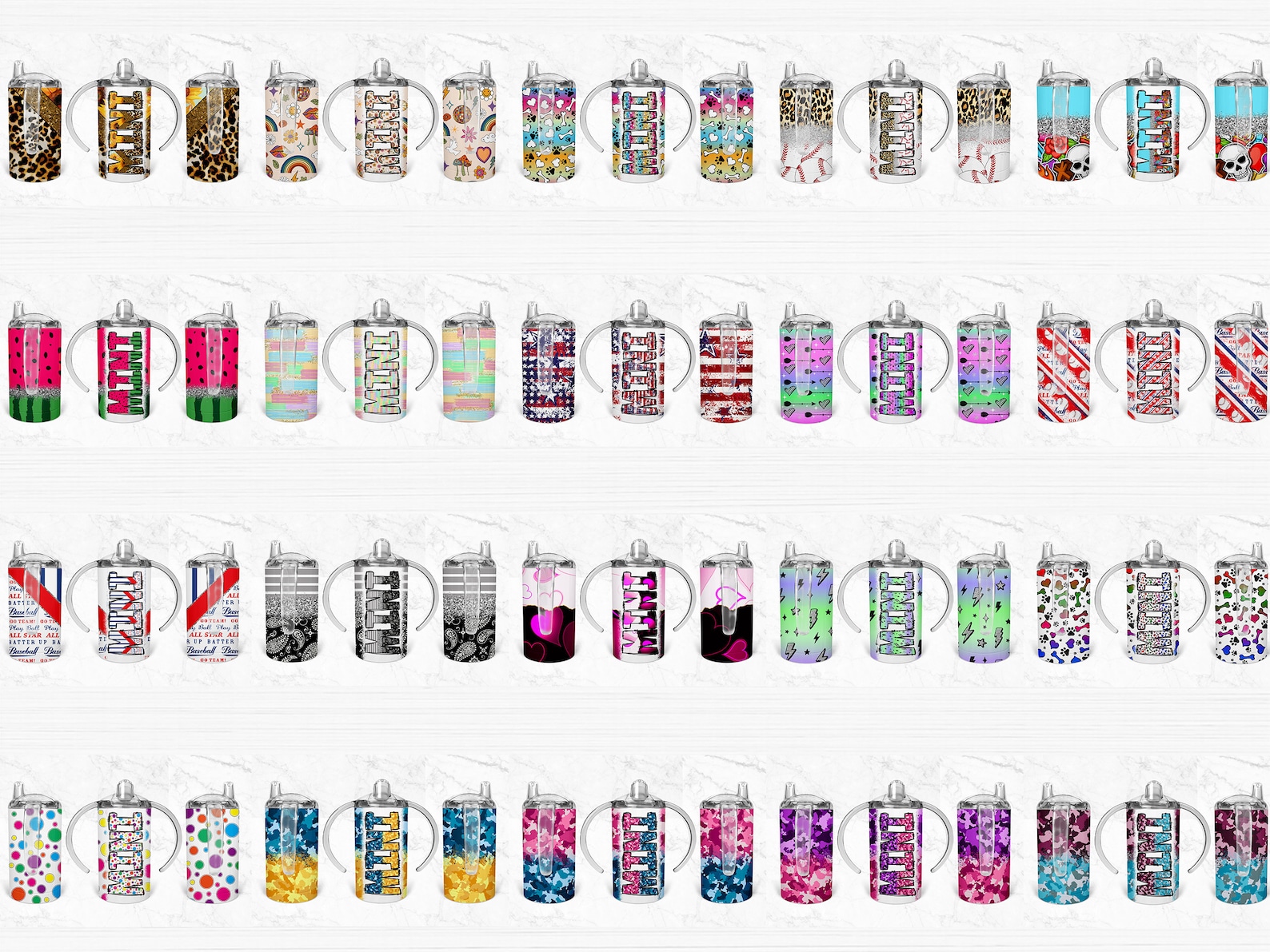 100 12oz Mini Sippy Sublimation Design Bundle, 12oz Sippy Bundle, 12oz ...