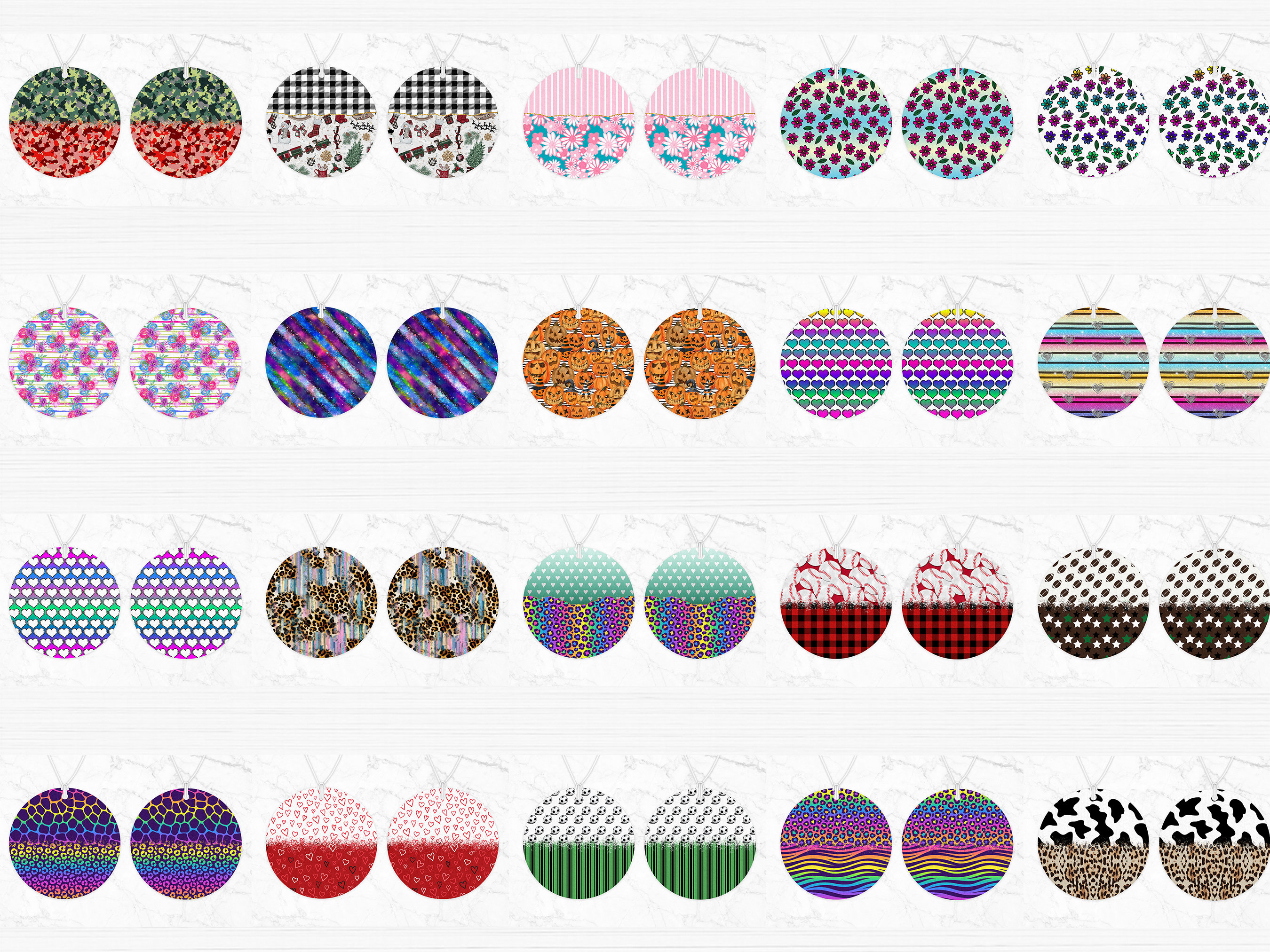 100 Air Freshener Sublimation Design Bundle, Air Freshener Bundle ...