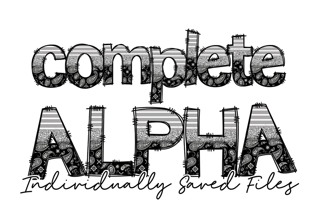 Doodle Letters PNG, Alphabet Letters, Doodle Alpha Png, Sublimation ...