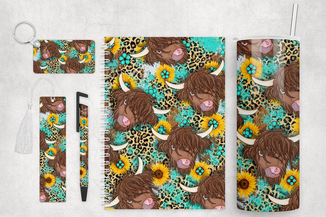 1 Cover Book Set Sublimation Design, Book Mark, Note Book, Key Ring Rec ...