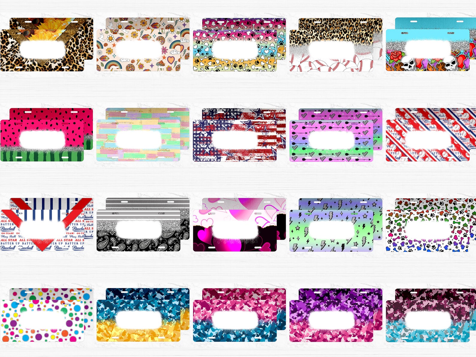 100 Bleach License Plate Sublimation Design Bundle, License Plate ...