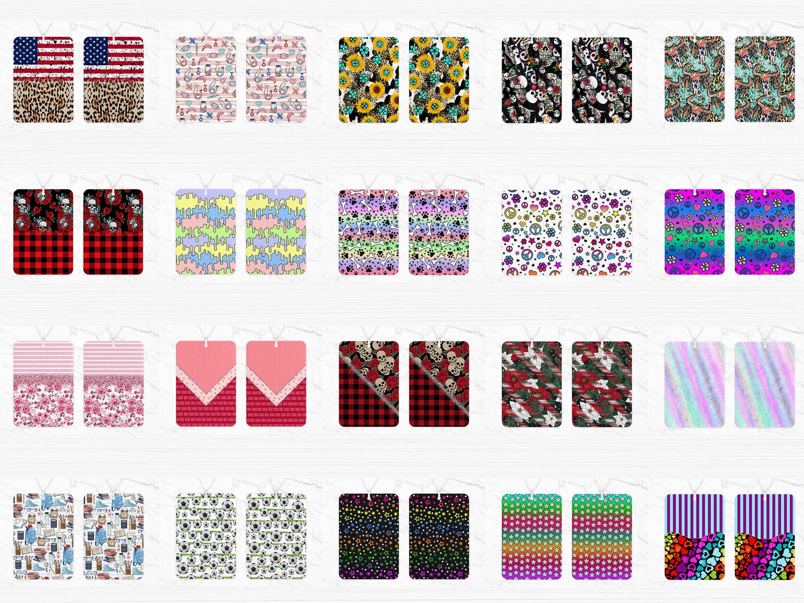 100 Air Freshener Sublimation Design Bundle, Air Freshener Bundle ...