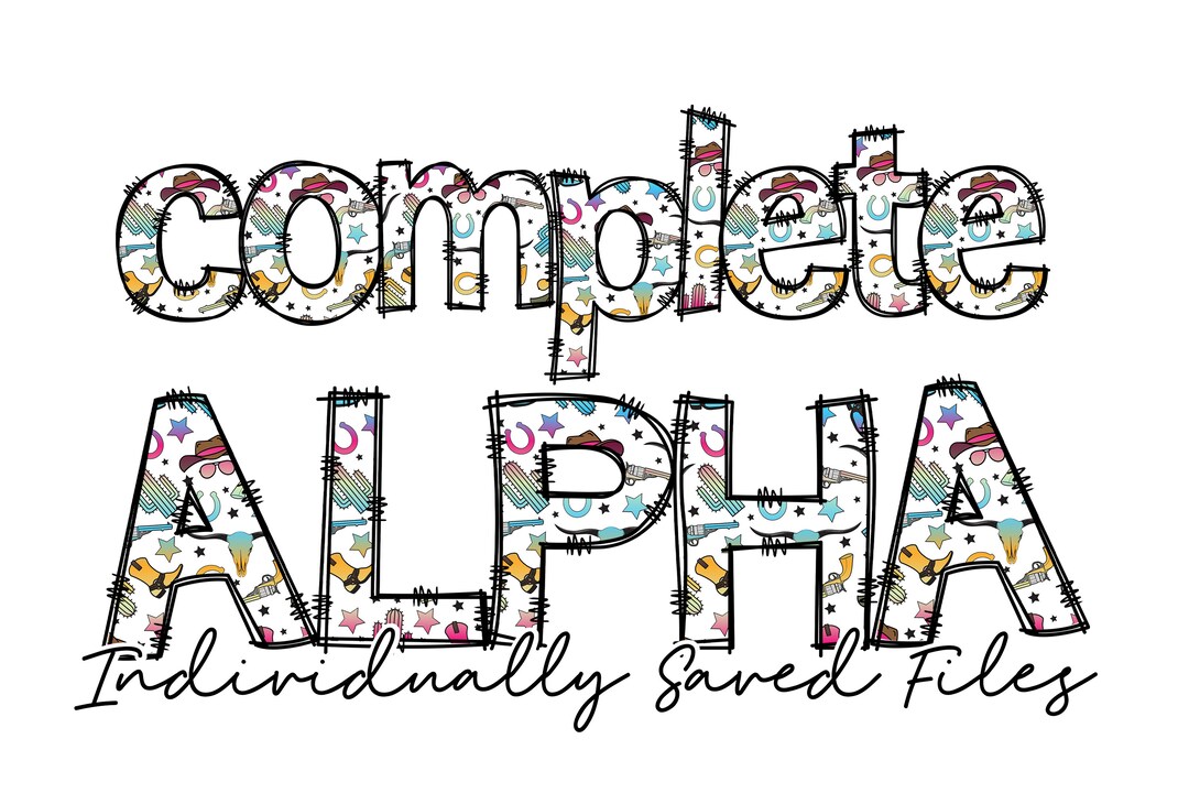 Doodle Letters PNG, Alphabet Letters, Doodle Alpha Png, Sublimation ...