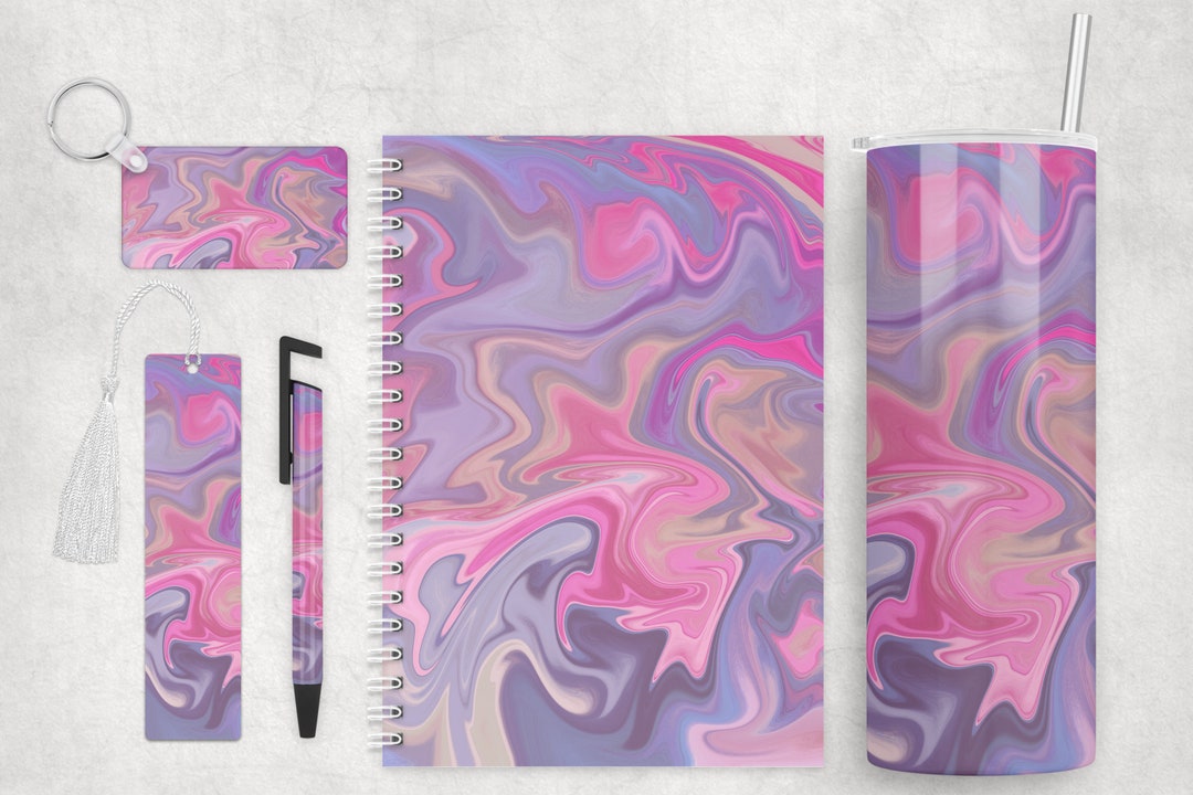 1 Cover Book Set Sublimation Design, Book Mark, Note Book, Key Ring Rec ...