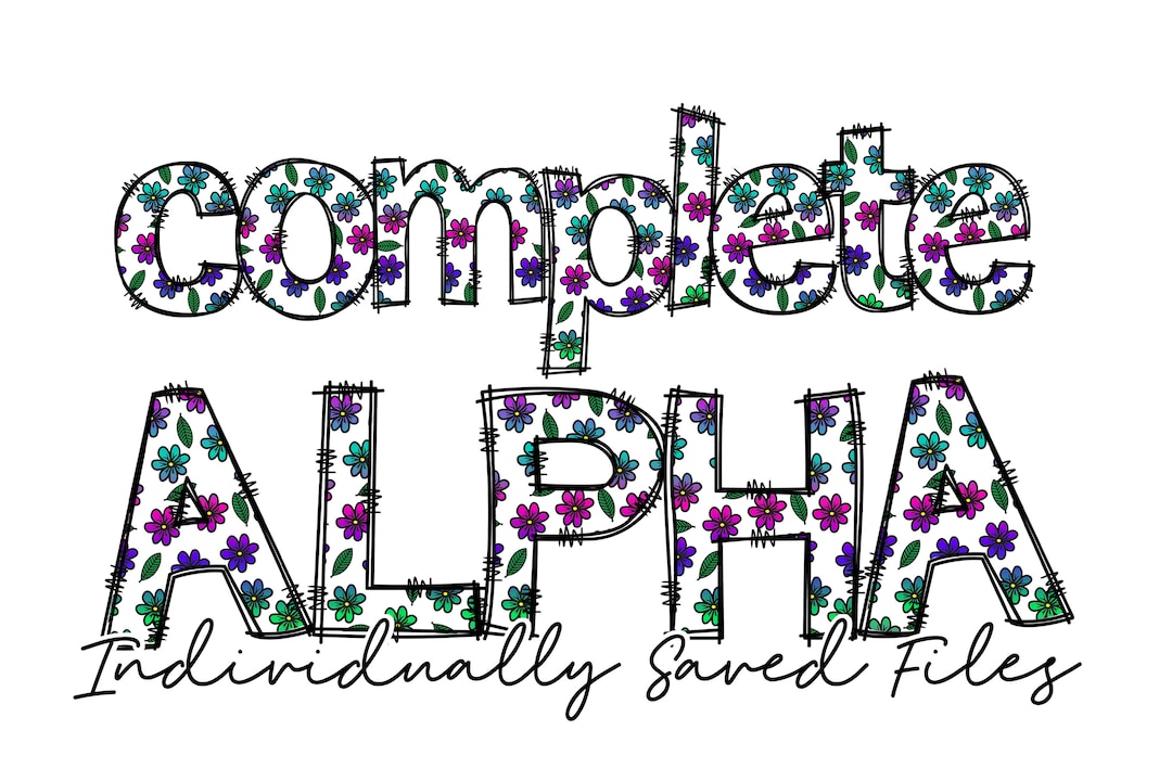 Doodle Letters PNG, Alphabet Letters, Doodle Alpha Png, Sublimation ...