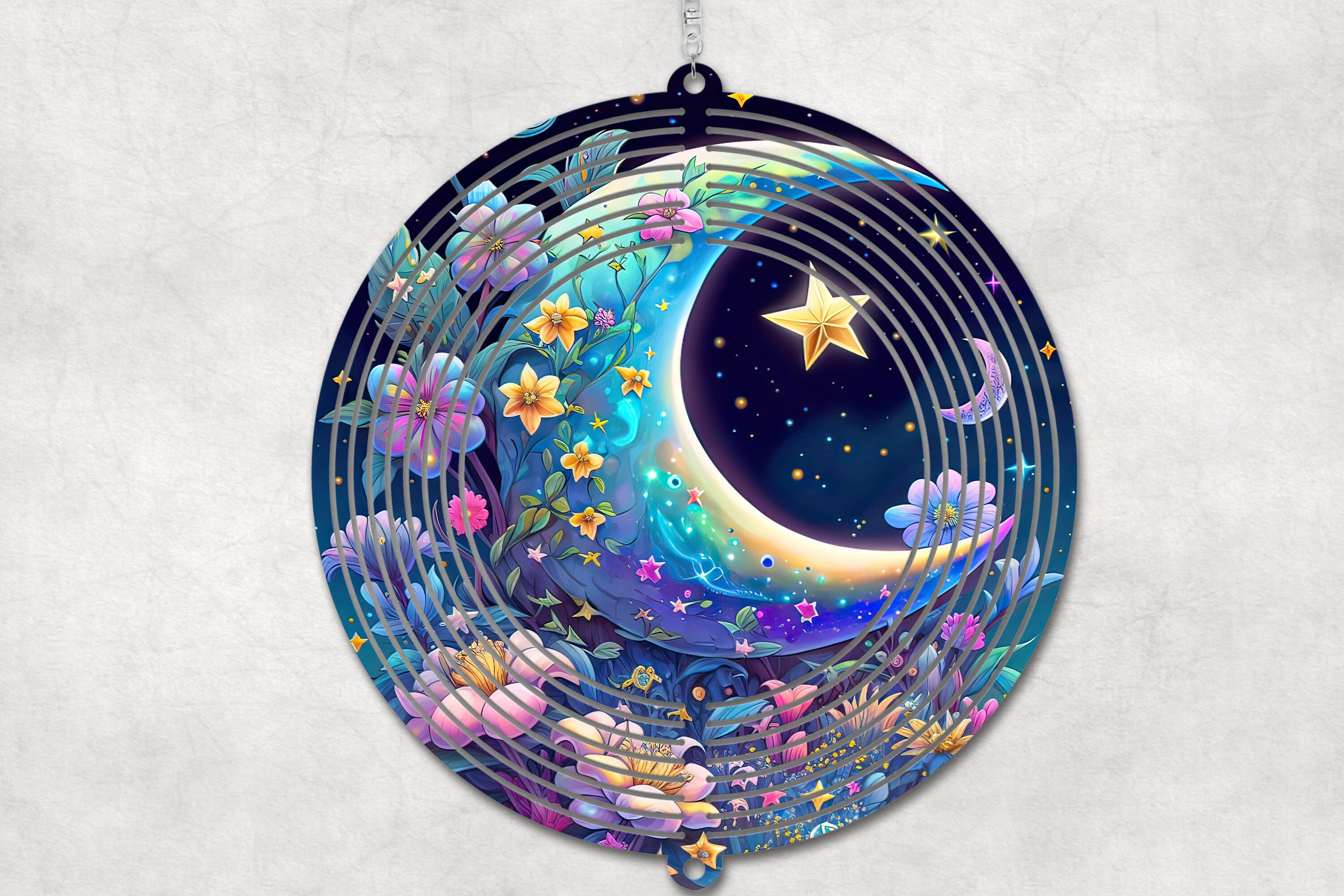 Bright Wind Spinner Sublimation Design Template, Sun Catcher, Bright ...