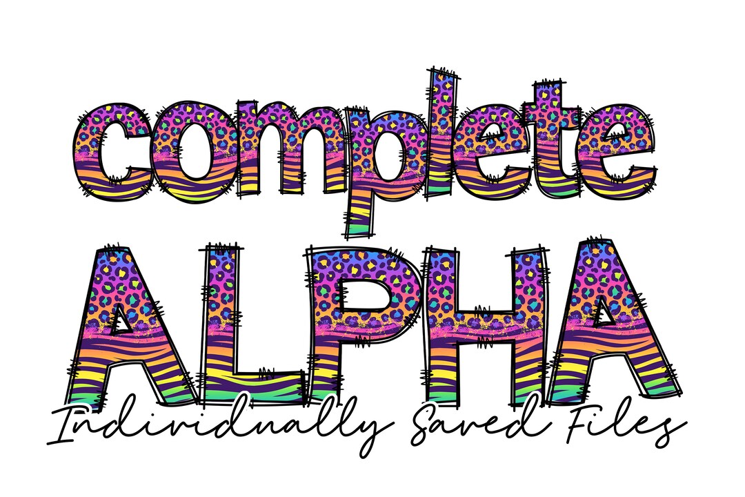 Doodle Letters PNG, Alphabet Letters, Doodle Alpha Png, Sublimation ...