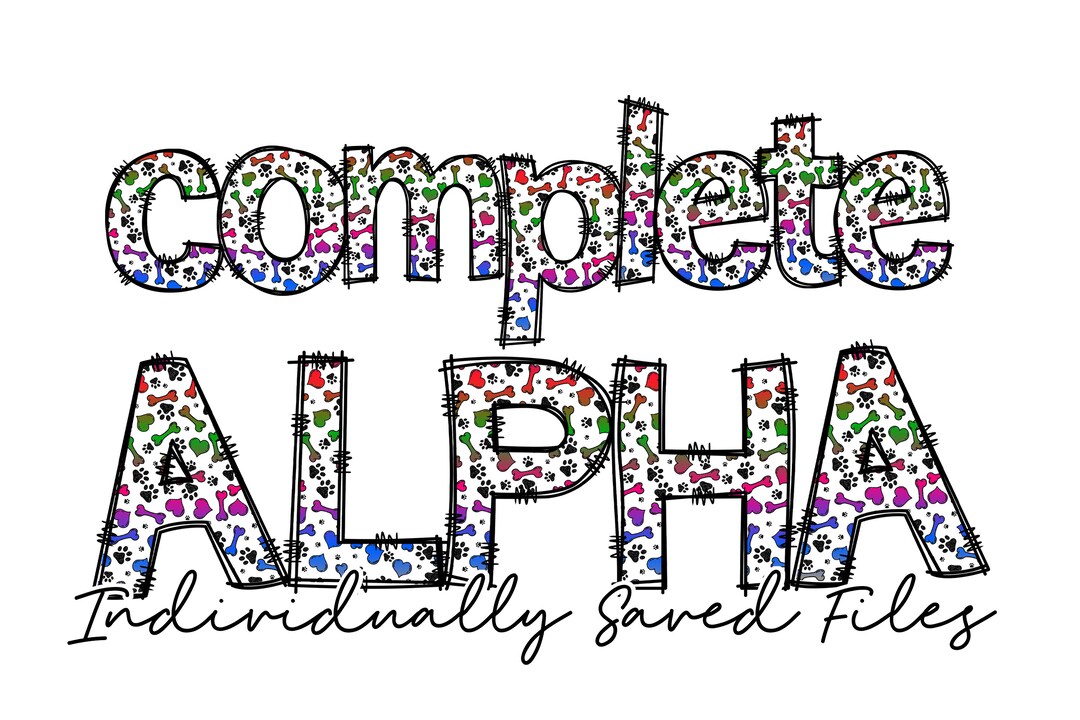 Doodle Letters PNG, Alphabet Letters, Doodle Alpha Png, Sublimation ...