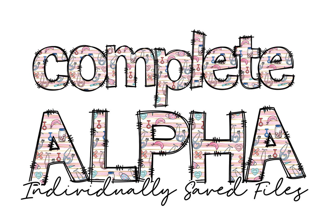 Doodle Letters PNG, Alphabet Letters, Doodle Alpha Png, Sublimation ...