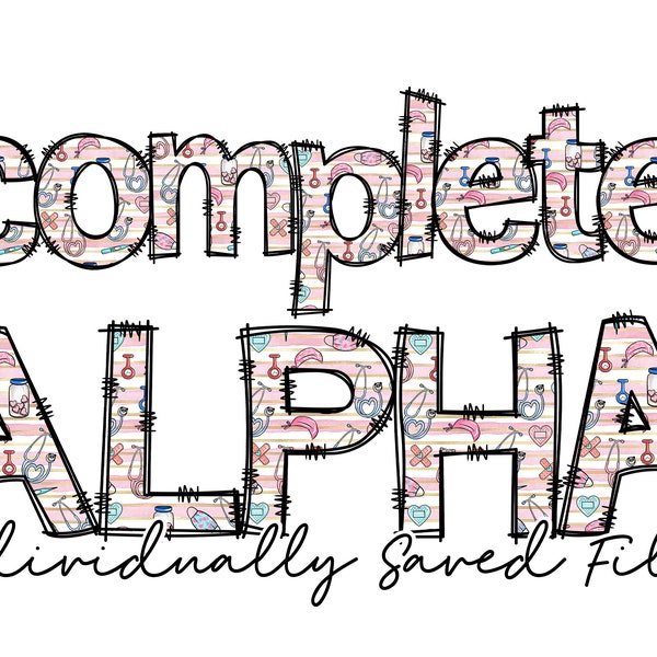 Doodle Letters PNG, Alphabet Letters, Doodle Alpha Png, Sublimation ...