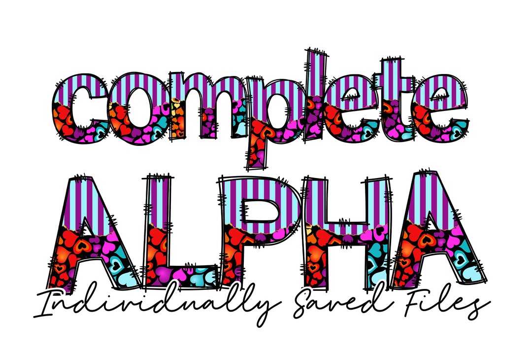 Doodle Letters PNG, Alphabet Letters, Doodle Alpha Png, Sublimation ...