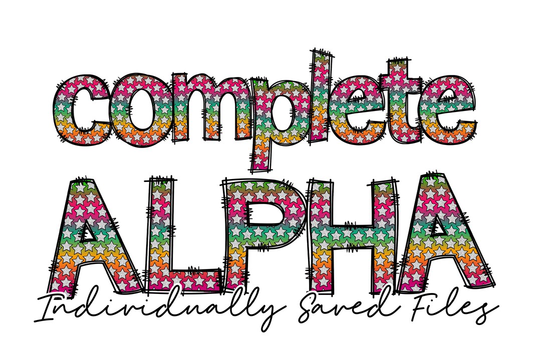 Doodle Letters PNG, Alphabet Letters, Doodle Alpha Png, Sublimation ...