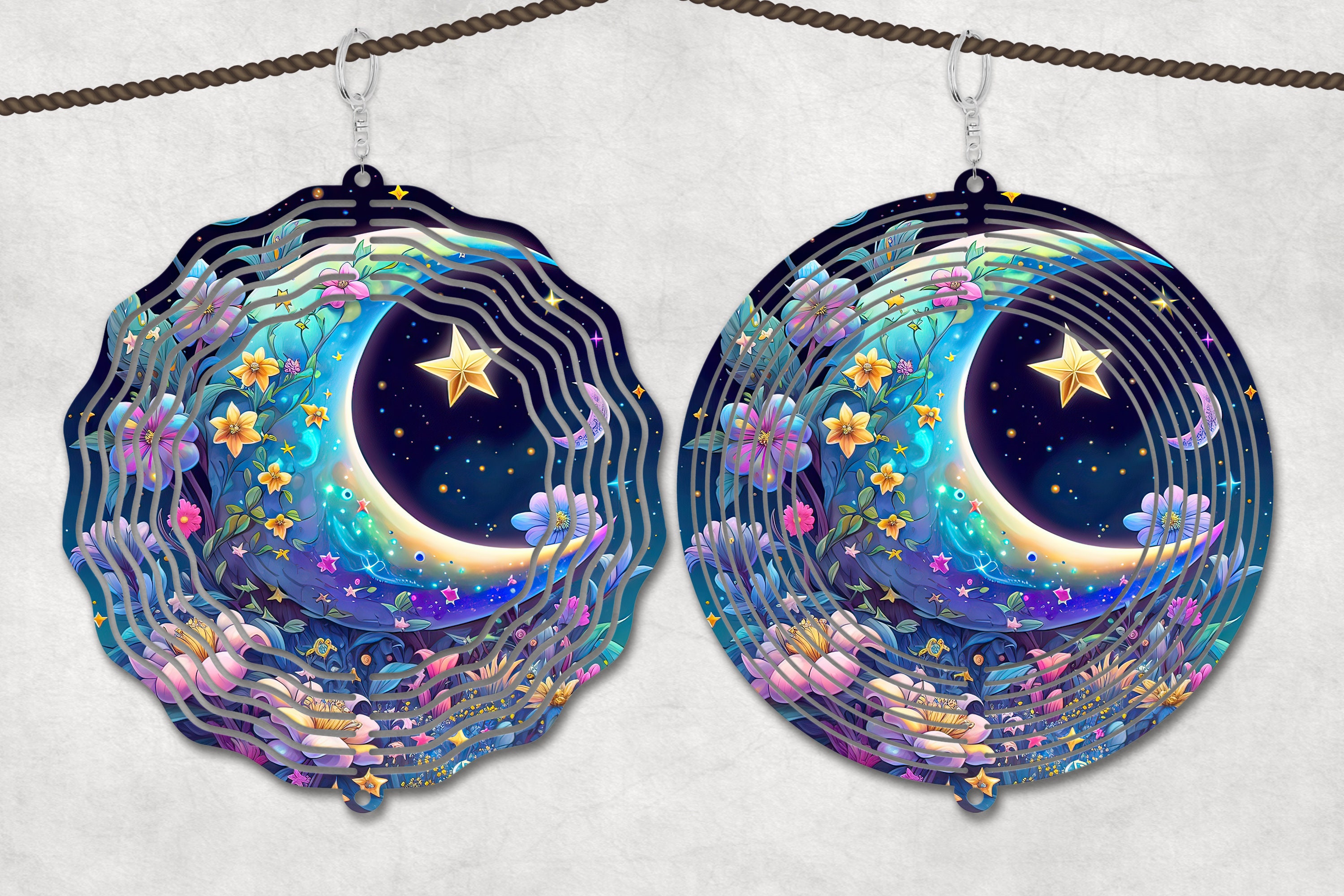 Bright Wind Spinner Sublimation Design Template, Sun Catcher, Bright ...
