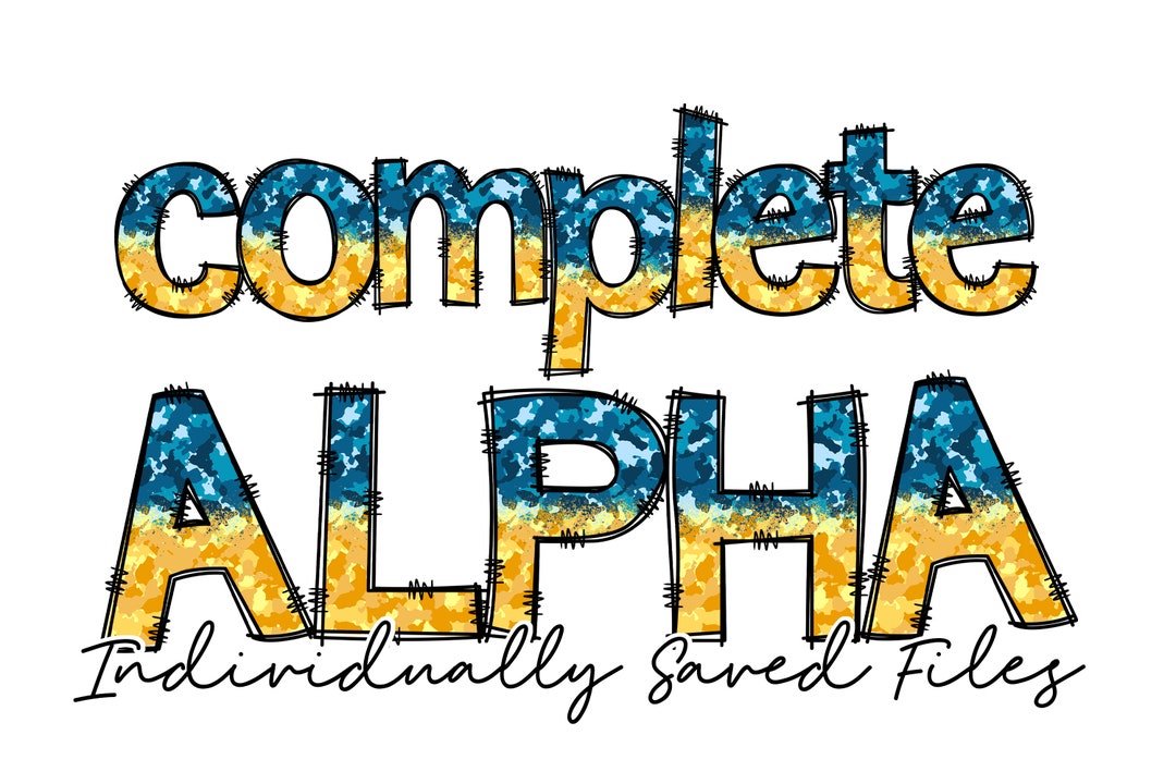 Doodle Letters PNG, Alphabet Letters, Doodle Alpha Png, Sublimation ...