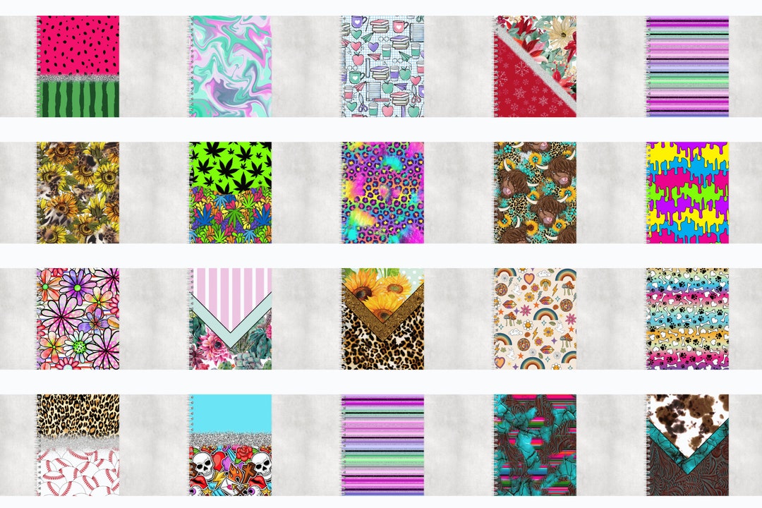 100 Note Book Sublimation Design Bundle, Note Book Bundle, Note Book ...
