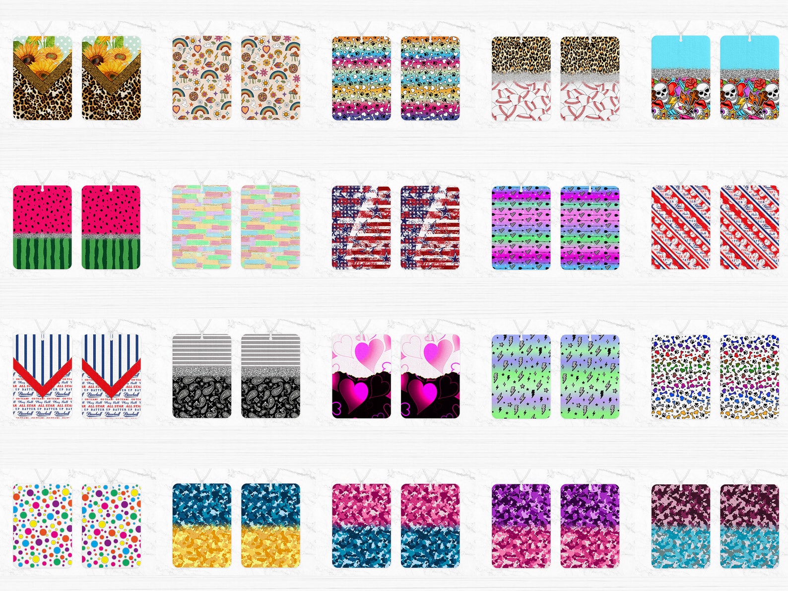 100 Air Freshener Sublimation Design Bundle, Air Freshener Bundle ...