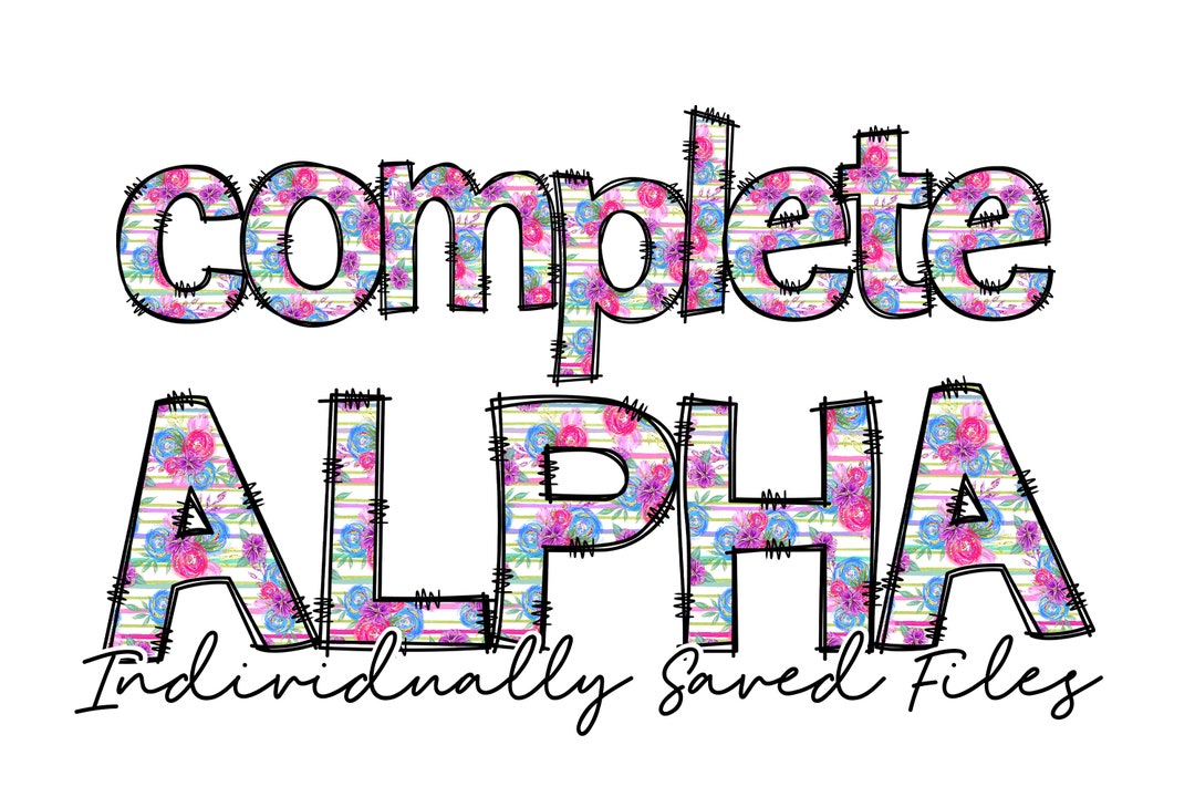 Doodle Letters PNG, Alphabet Letters, Doodle Alpha Png, Sublimation ...