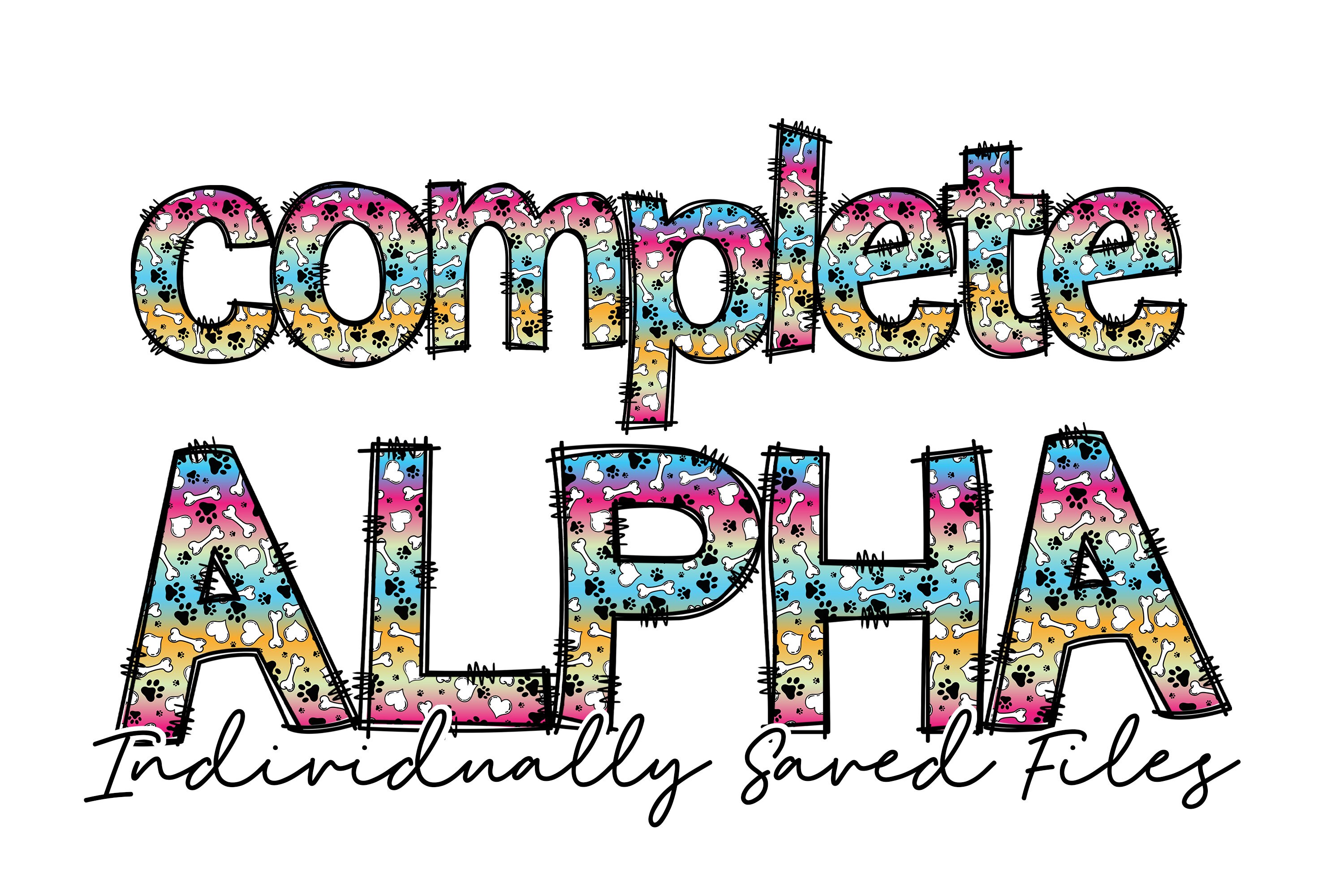 Doodle Letters PNG, Alphabet Letters, Doodle Alpha Png, Sublimation ...