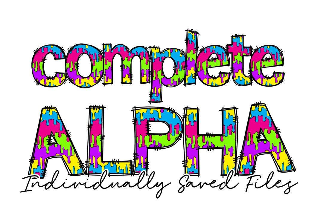 Doodle Letters PNG, Alphabet Letters, Doodle Alpha Png, Sublimation ...