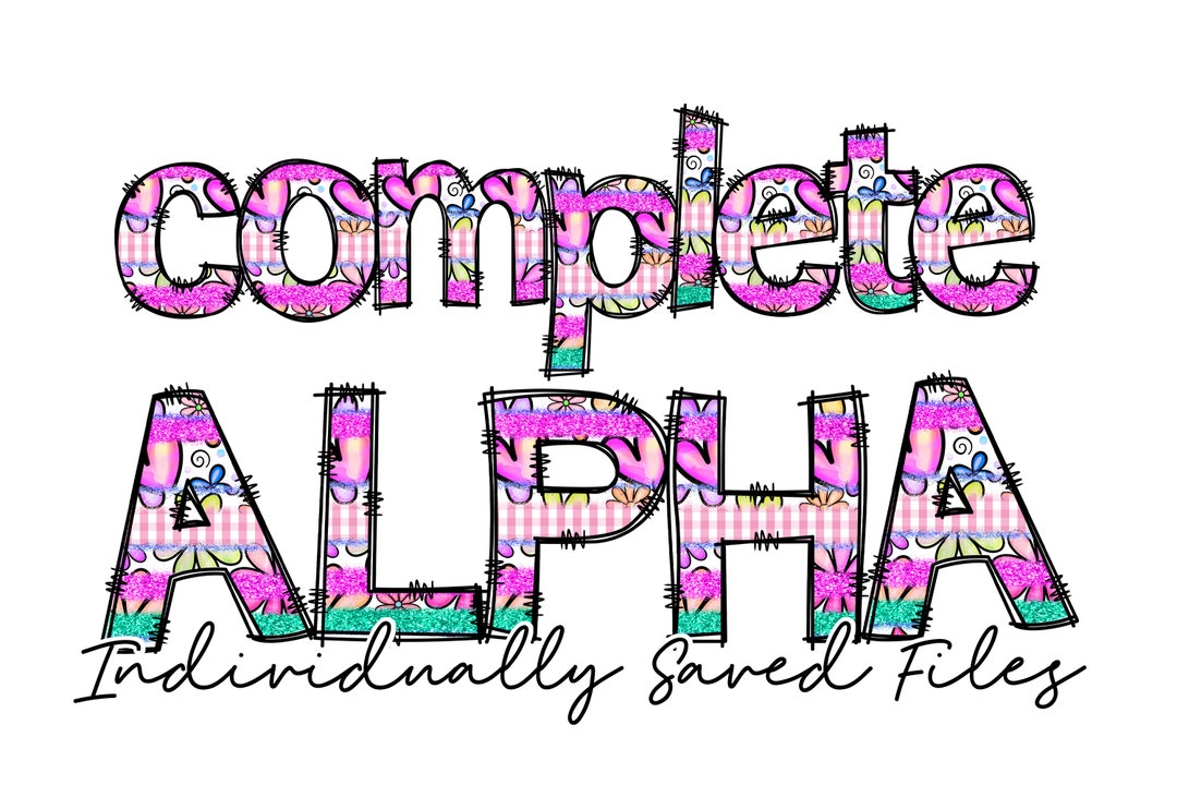 Doodle Letters PNG, Alphabet Letters, Doodle Alpha Png, Sublimation ...