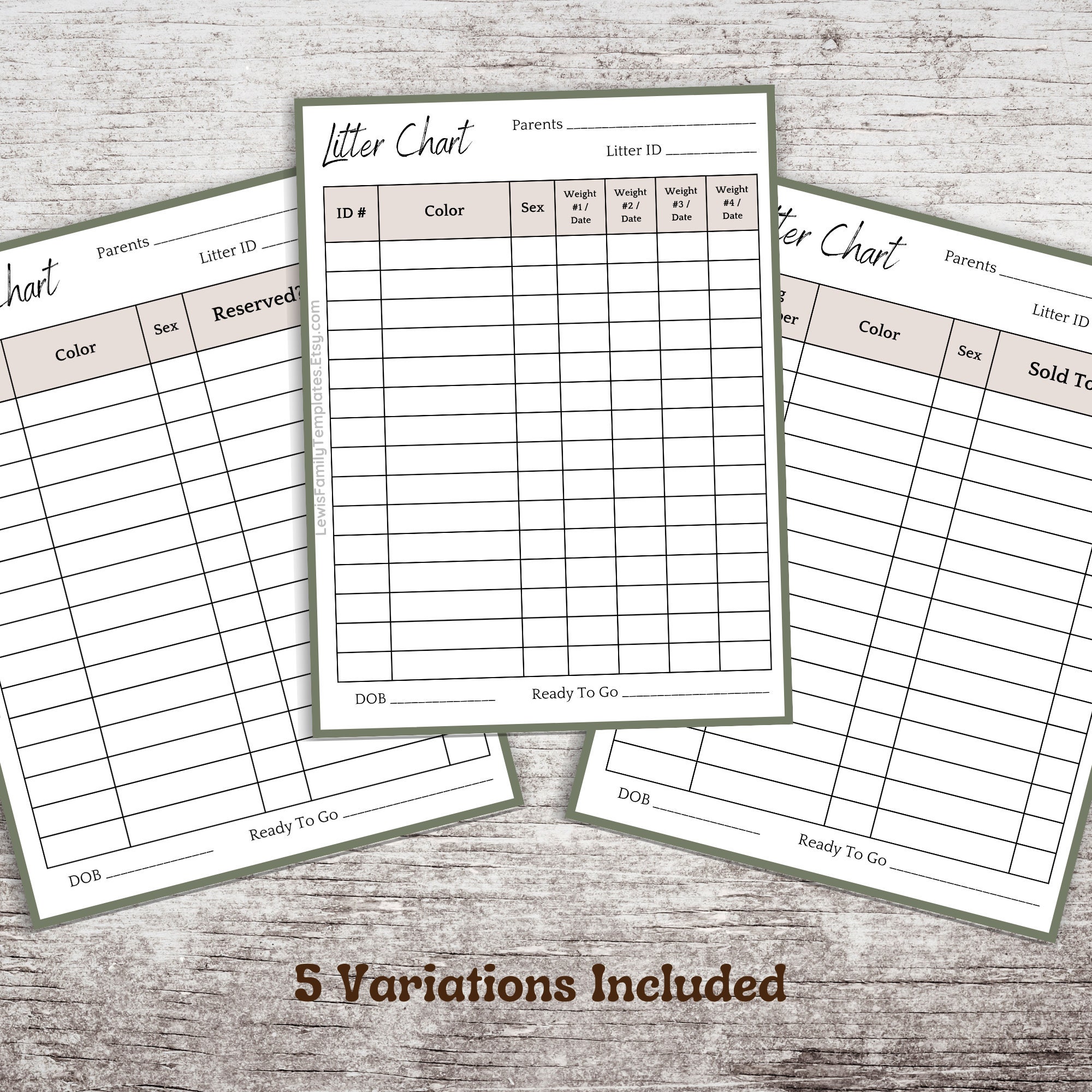 Rabbit Breeding Log Homestead Record Rabbitry Kindle Log Breeding ...