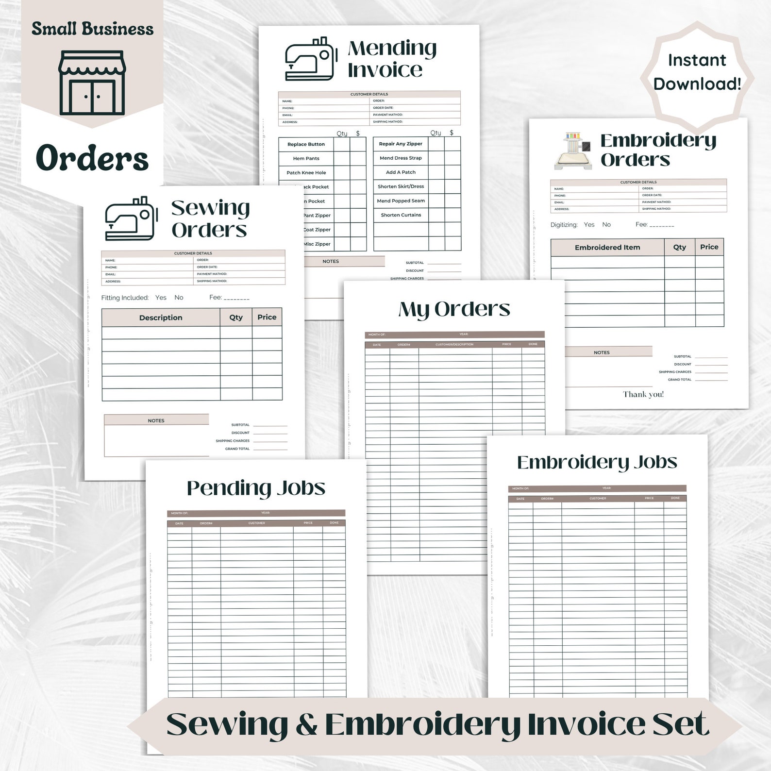 Seamstress Business Invoice - Sewing Invoice Template Download ...