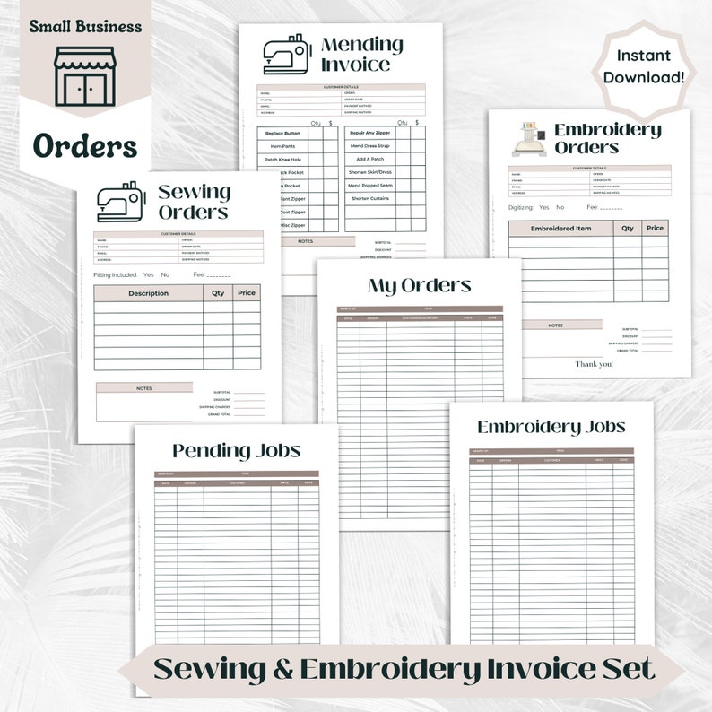 Seamstress Business Invoice - Sewing Invoice Template Download ...