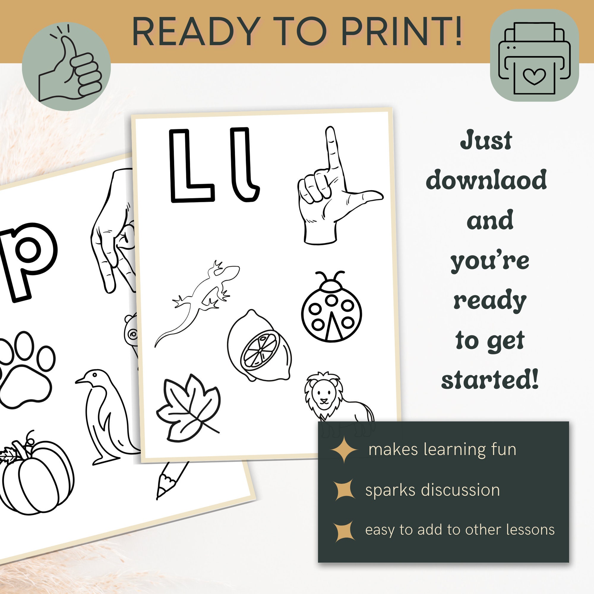 Alphabet Coloring Pages - Preschool Printable Activity - Homeschool ...