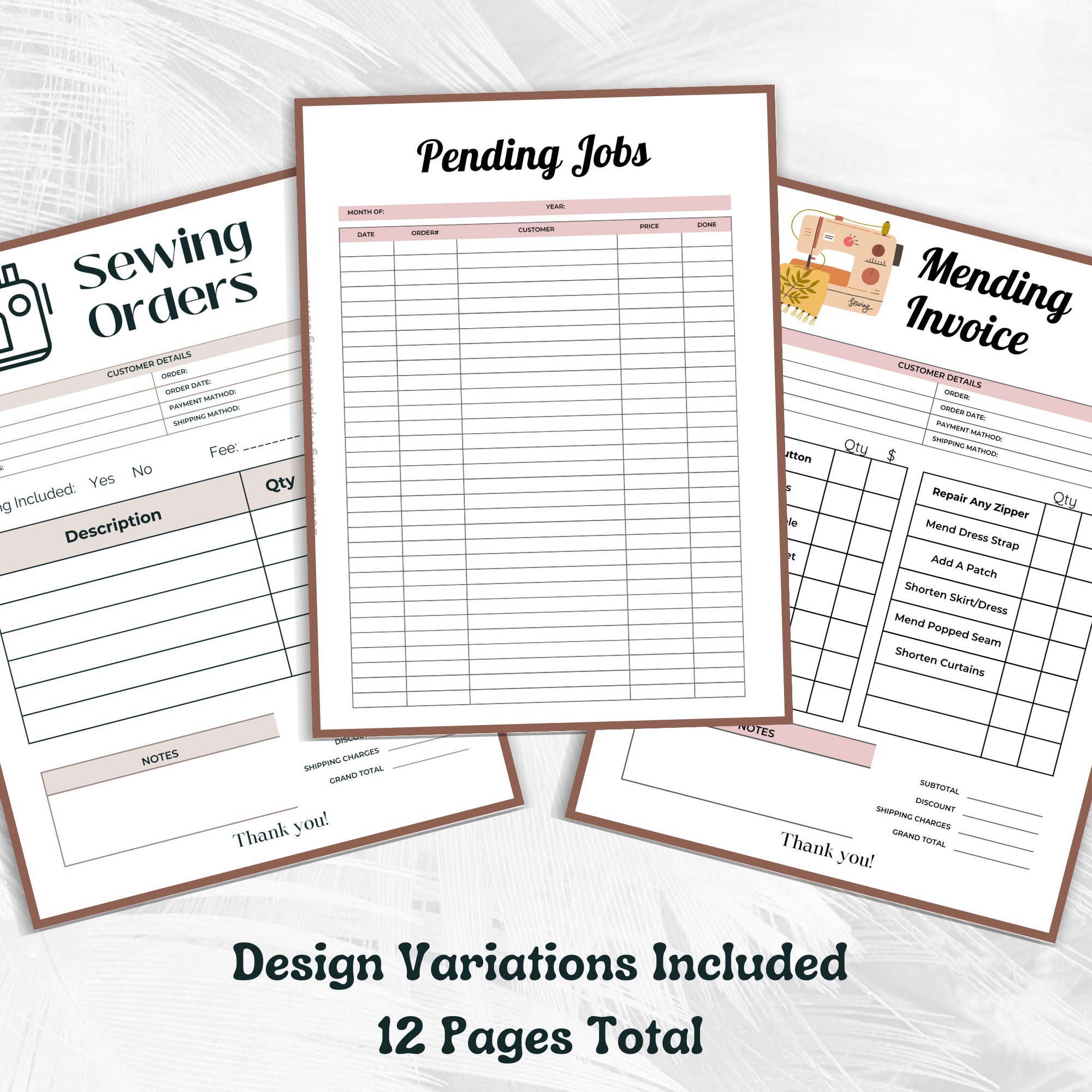 Seamstress Business Invoice - Sewing Invoice Template Download ...