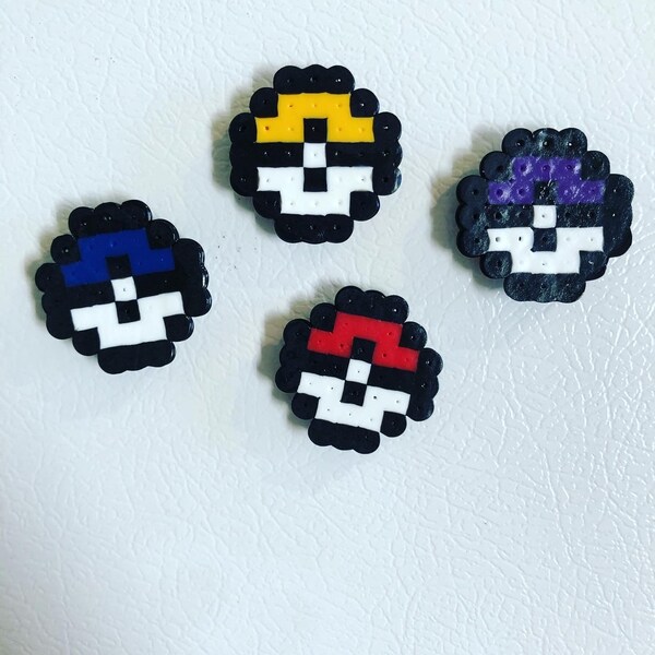 Pokeball Fuse Beads - Etsy