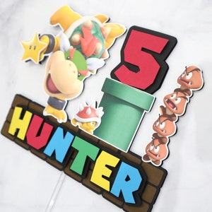 Bowser Inspired Cake Topper | Bowser Jr Inspired Cake Topper - Etsy Canada