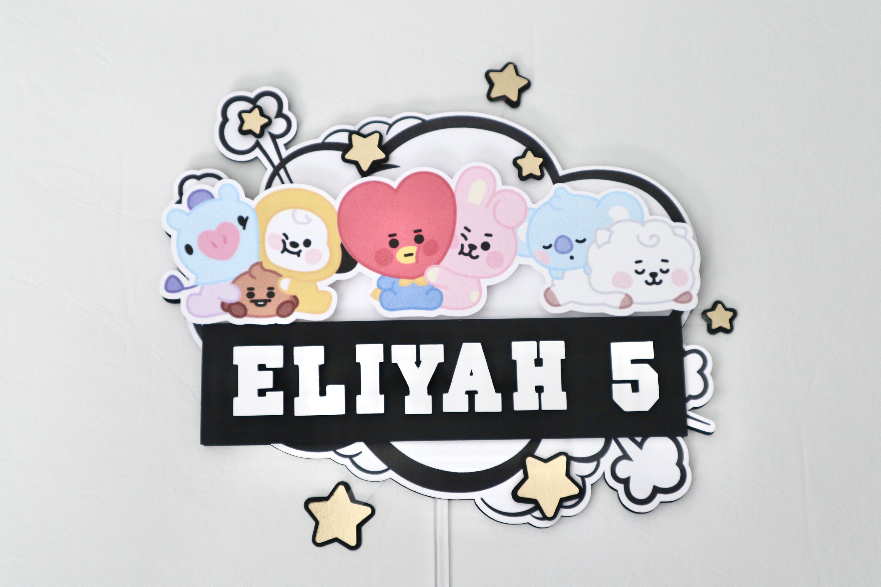BT21 Inspired Cake Topper - Etsy Canada