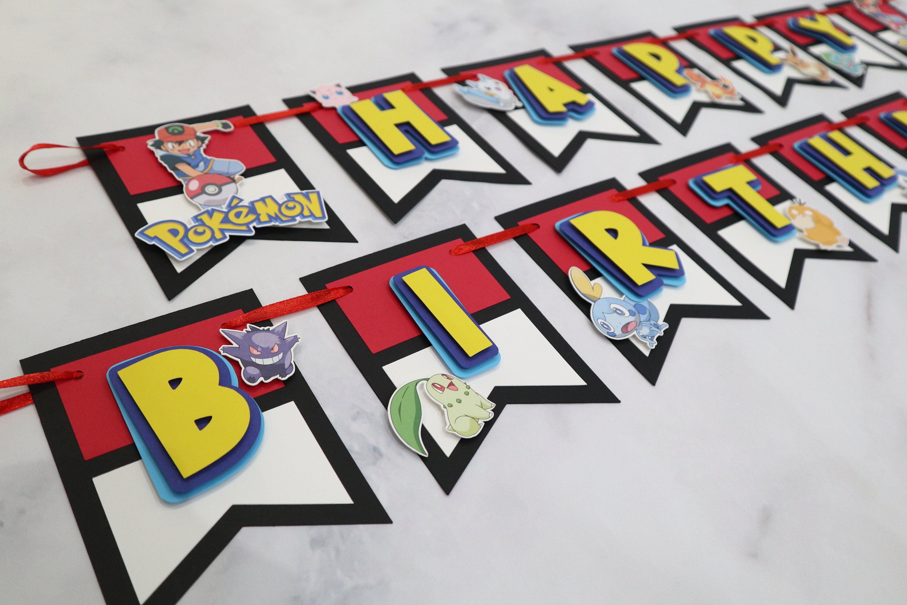 Pokemon Inspired Birthday Banner - Etsy