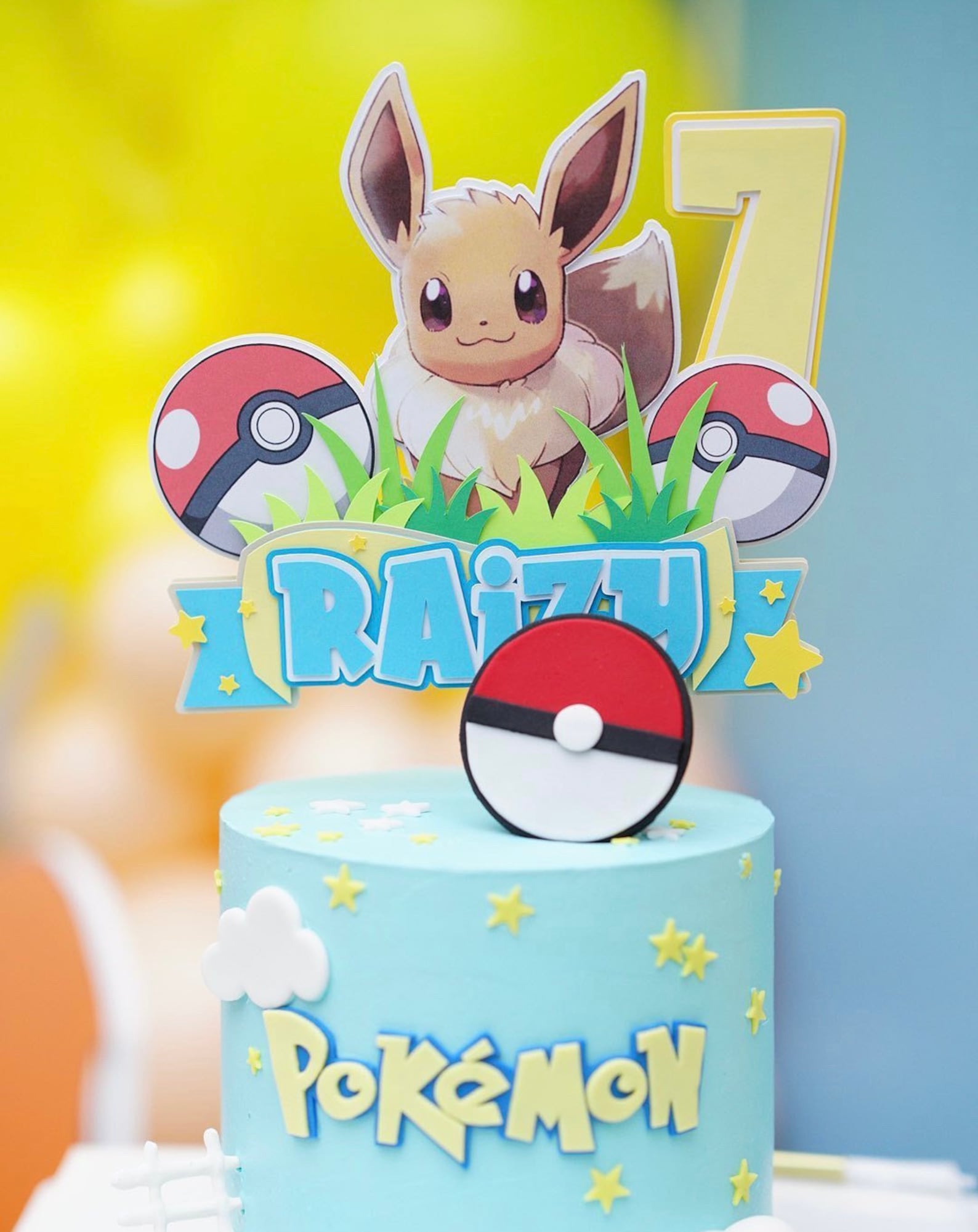Eevee Inspired Cake Topper | Charizard Cake Topper - Etsy Canada