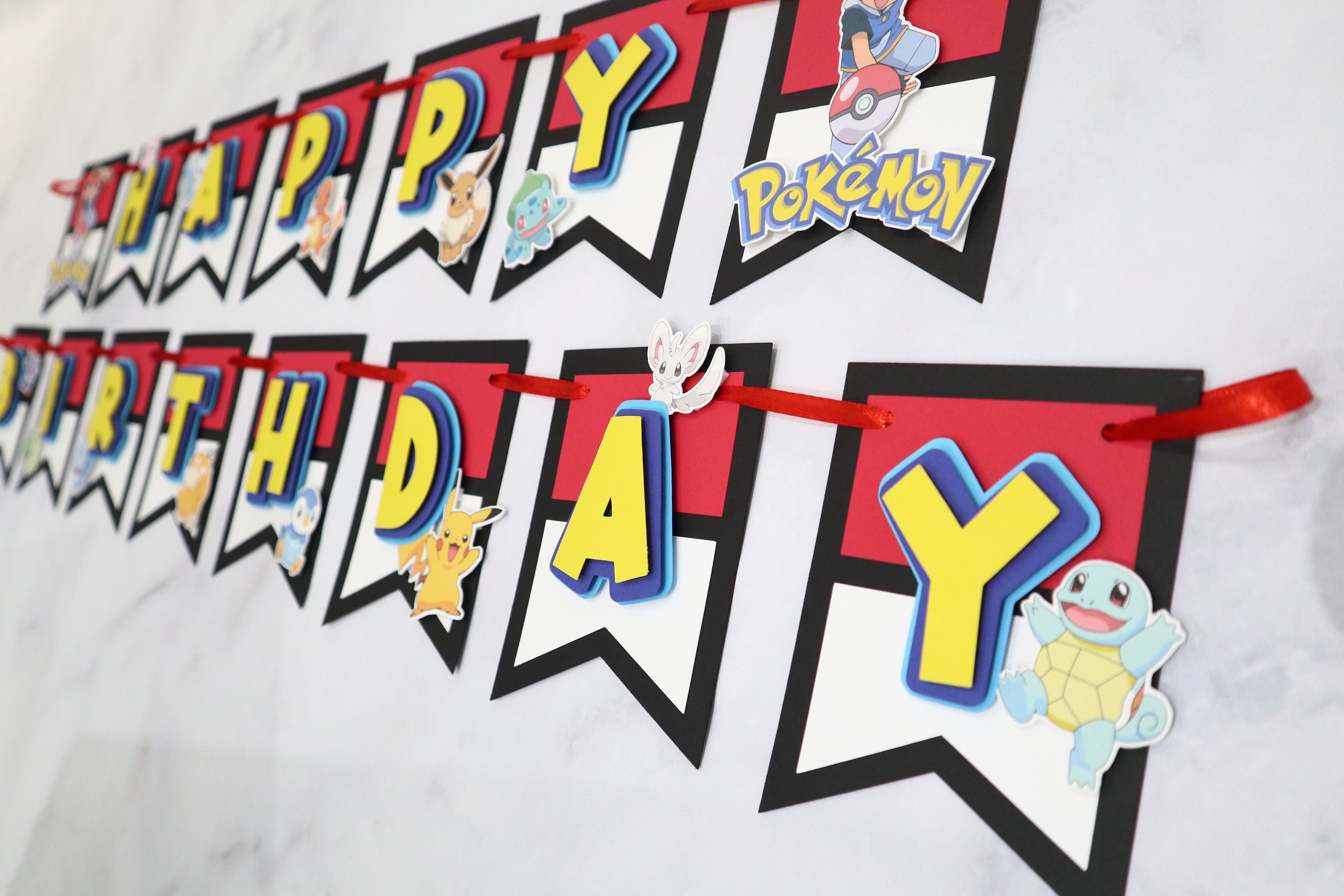 Pokemon Inspired Birthday Banner - Etsy