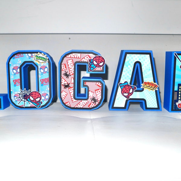 Spiderman Letters - Etsy
