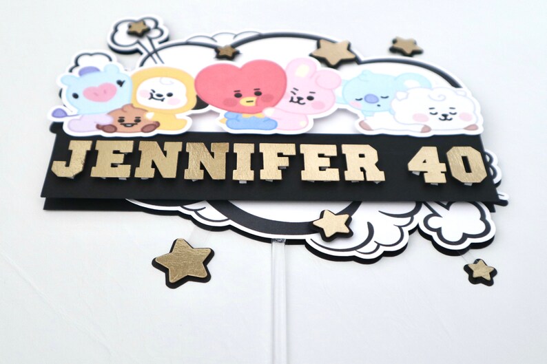BT21 Inspired Cake Topper - Etsy