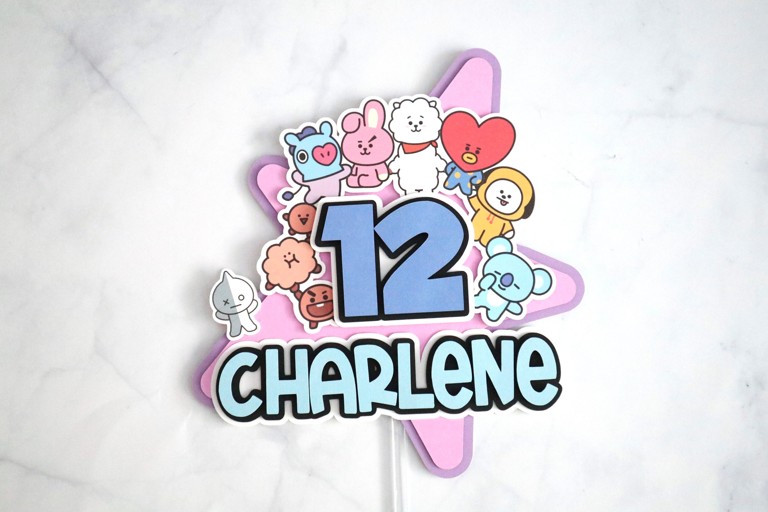 BT21 Inspired Cake Topper | Etsy Canada