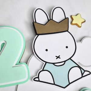Miffy Inspired Cake Topper - Etsy