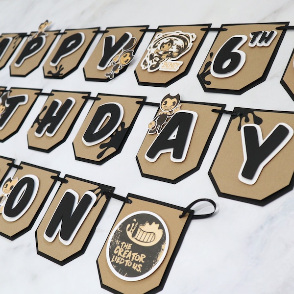 Bendy and the Ink Machine Party Supplies - Etsy