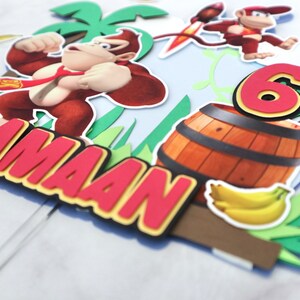 Donkey Kong Inspired Cake Topper | Donkey Kong Party Favors - Etsy