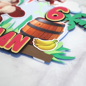 Donkey Kong Inspired Cake Topper | Donkey Kong Party Favors - Etsy