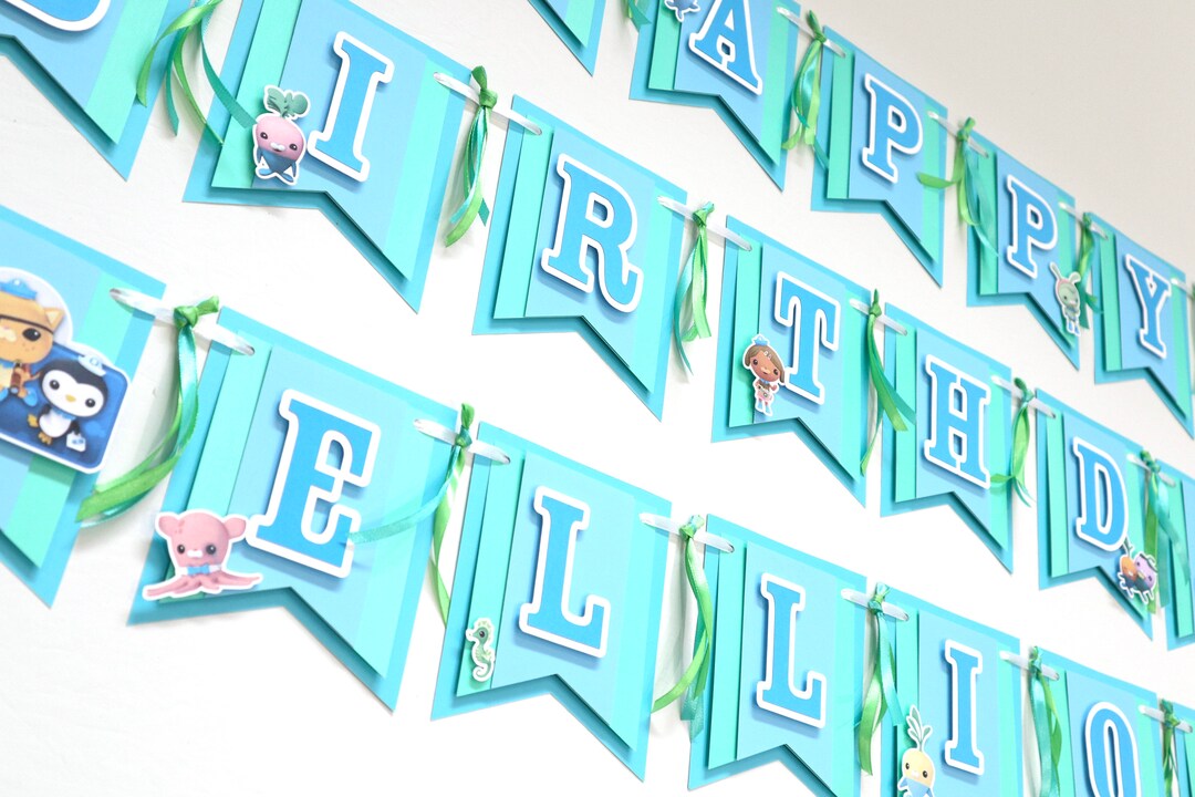 The Octonauts Inspired Birthday Banner - Etsy