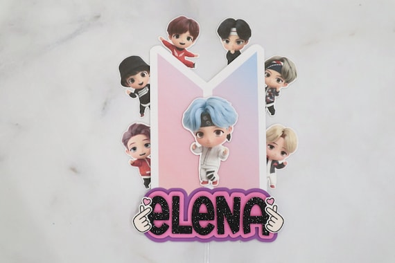 BTS Inspired Cake Topper - Etsy